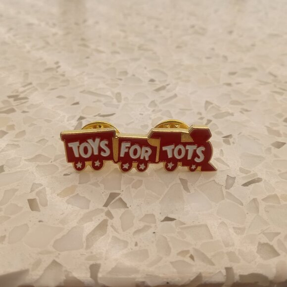 Source Unknown | Jewelry | New Toys For Tots Red Train Lapel Pin Us ...